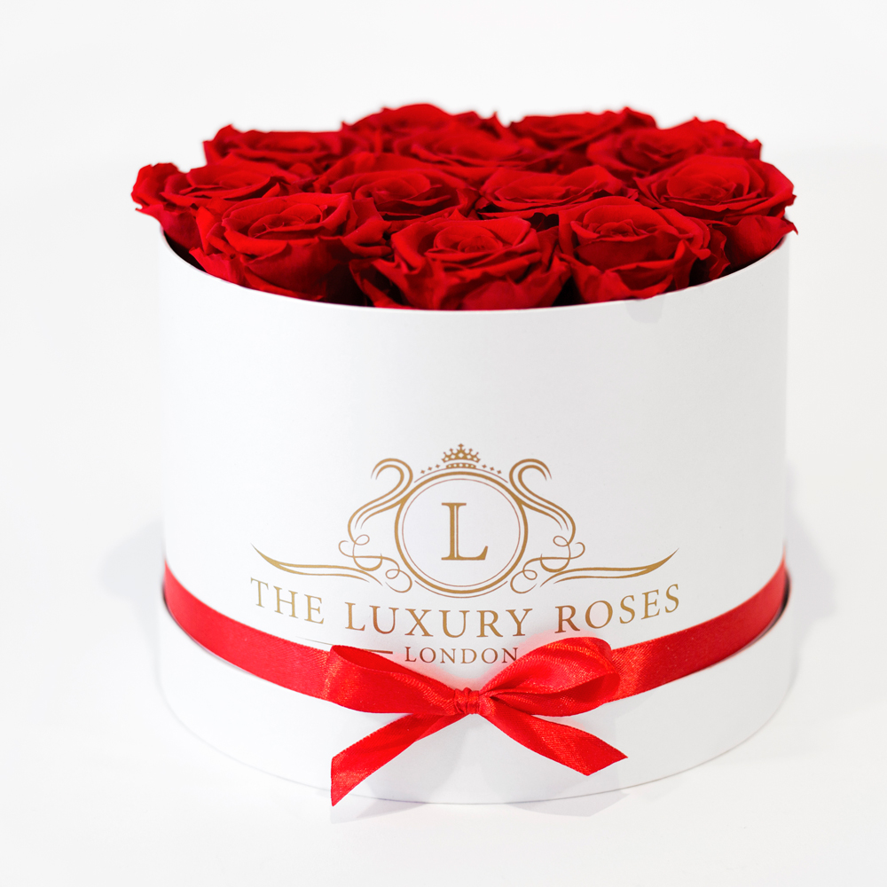 white-medium-12-red-roses-1000-x1000 - Preserved Rose Arrangements ...